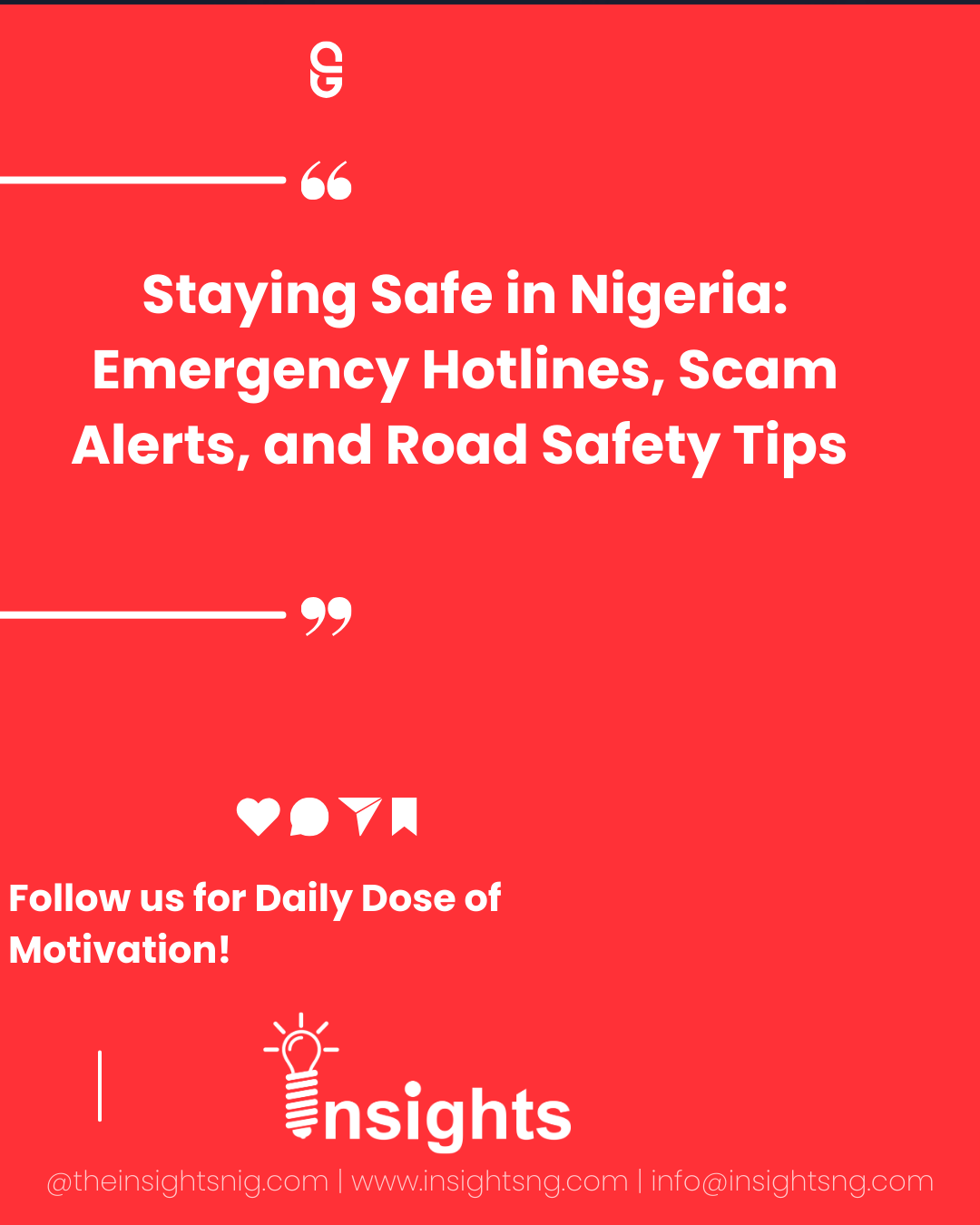 Staying Safe in Nigeria: Emergency Hotlines, Scam Alerts, and Road ...